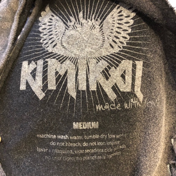 Kimikal | Tops | Kimikal Crossbones And Heart With Wings Tshirt | Poshmark